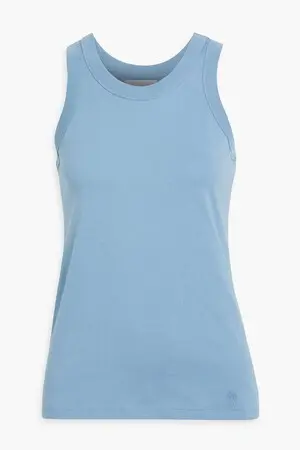 Loulou De Saison Loulou Studio Poso Pima Cotton-Jersey Tank Sky Blue