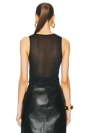 Saint Laurent Sheer Tank Top