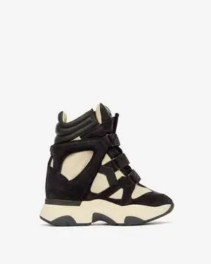 Isabel Marant Étoile Balskee High-top Wedge Sneakers - Black-chalk