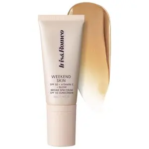 IRIS&ROMEO Weekend Skin Spf 50 Natural Glow Tinted Sunscreen With Vitamin C + Niacinamide - Universal Warm Glow