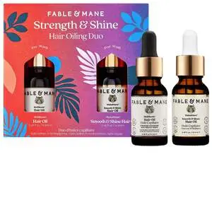 FABLE & MANE Mini Strength & Shine Hair Oiling Duo - One-color