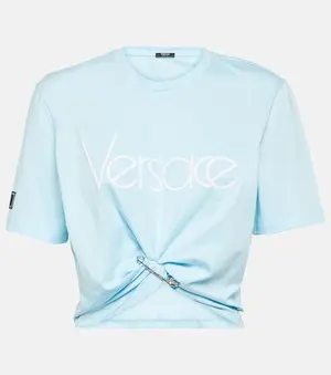 Versace 1978 Re-edition Logo Crop Top