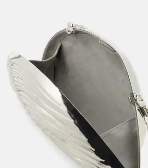 Simkhai Bridget Shell Clutch - Silver