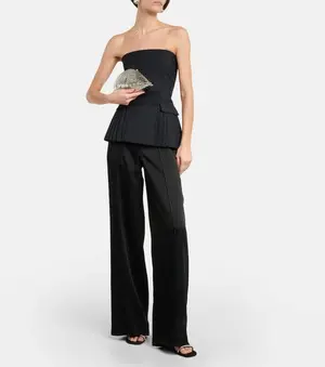 Simkhai Bridget Shell Clutch - Silver