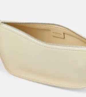 Burberry Shield Mini Leather Shoulder Bag - Neutrals