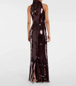 Safiyaa Viba Sequined Gown