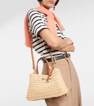 TOD'S Apa Micro Raffia Tote Bag