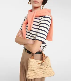 TOD'S Apa Micro Raffia Tote Bag