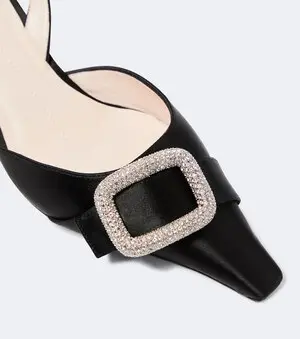 ROGER VIVIER Dorsay Embellished Slingback Pumps