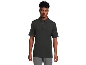 Adidas Ultimate365 Solid Golf Polo Shirt Clothing Collegiate - Black