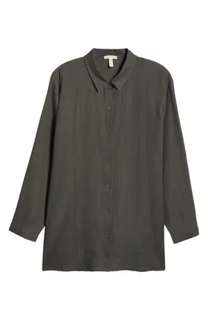 Eileen Fisher Organic Linen Button-up Shirt