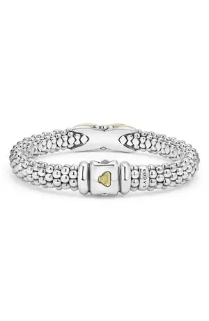 Lagos Embrace Pavé Diamond X Bracelet