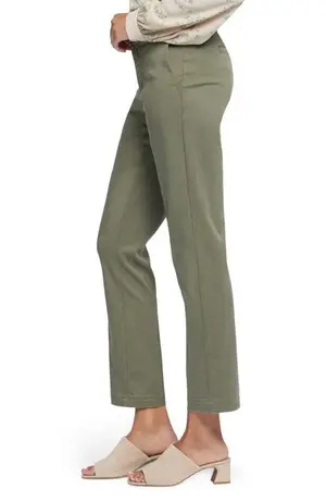 NYDJ Sadie Slim Trousers - Avocado