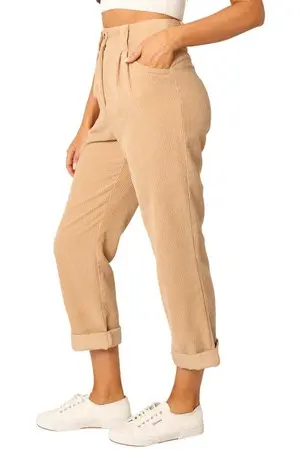 PETAL & PUP Talaren Cuffed Corduroy Pants