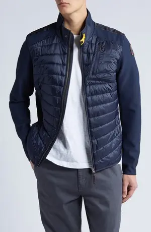PARAJUMPERS Jayden Quilted Down Jacket Blue Navy