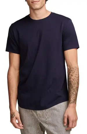 Lucky Brand Crewneck Supima® Cotton T-shirt - Black Iris