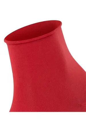 Falke Cotton Touch Ankle Socks - Scarlet