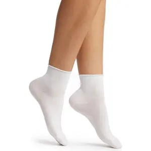 Falke Cotton Touch Ankle Socks - White