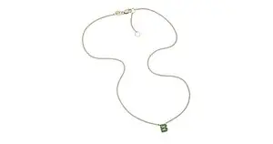 Jennifer Zeuner Jewelry Gia 14k Yellow Gold Emerald Initial Pendant Necklace - One-color