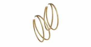 Jennifer Zeuner Jewelry Calista 2.5" Hoop Earrings - One-color