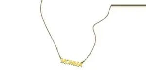 Jennifer Zeuner Jewelry Mercer Personalized Nameplate Necklace - One-color