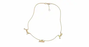 Jennifer Zeuner Jewelry Personalized Sterling Silver Name Necklace - One-color