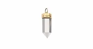 Jennifer Zeuner Jewelry Aura Clear Quartz Pendant - One-color