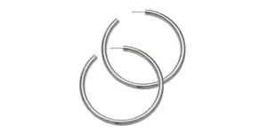 Jennifer Zeuner Jewelry Lou 3" Hoop Earrings - One-color