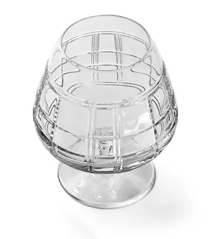 Ralph Lauren Crystal Hudson Plaid Brandy Glass