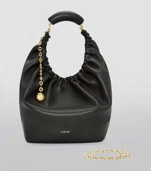 Loewe Leather Squeeze Top-handle Bag - Black