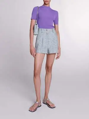 Maje Tweed Shorts Miscellaneous