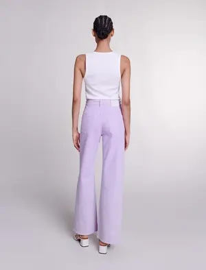 Maje Faded Wide-leg Jeans