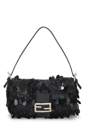 Fendi Embellished Beaded Baguette