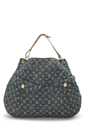 LOUIS VUITTON Monogram Denim Daily Tote - Navy