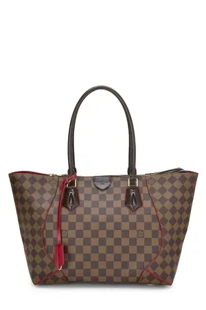 LOUIS VUITTON Damier Ebene Caissa Tote - Red