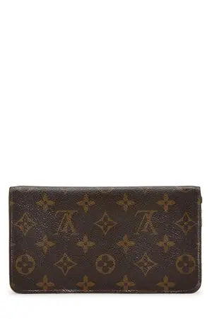 LOUIS VUITTON Monogram Canvas Porte Monnaie Zip Wallet