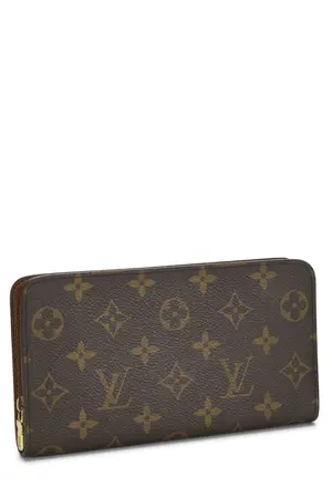 LOUIS VUITTON Monogram Canvas Porte Monnaie Zip Wallet