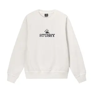 StÜssy Glamour Pigment Dyed Crew - White