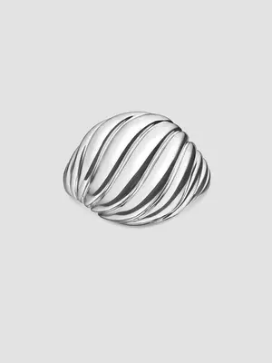 David Yurman Sculpted Cable Pinky Ring In Sterling 13mm