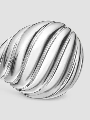 David Yurman Sculpted Cable Pinky Ring In Sterling 13mm