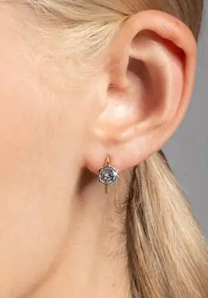 ALEXIS BITTAR Alexis Bittar Petite Cut Luminous Crystal Wire Earrings