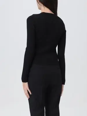Pinko Ribbed V-neck Cardigan - Black