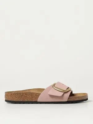 BIRKENSTOCK Birkenstock Madrid Big Buckle Nubuck Sandals Blush Pink