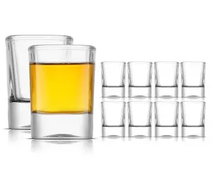 JOYJOLT City Heavy Base Shot Glasses 2 Oz Set Of 10 - One-color