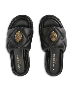 Kurt Geiger Orson Platform Slide Sandals - Black