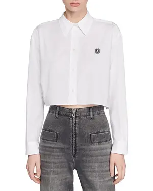 Sandro Cropped Shirts For Women