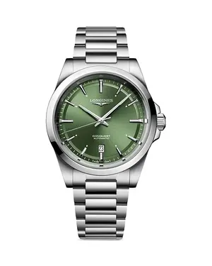 LONGINES Conquest Watch, 41mm - Green/silver