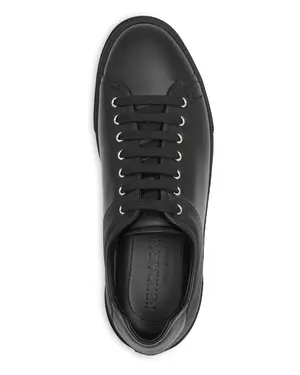 FERRAGAMO Clayton Leather Sneakers - Black