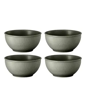 ROSENTHAL Thomas Clay Cereal Bowls, Set Of 4 - Gray