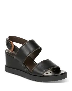 Vince Roma Leather Wedge Sandals
